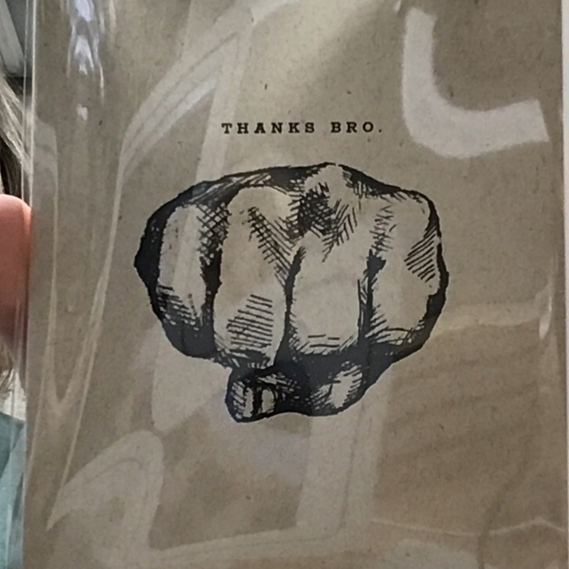Thanks Bro Thank You card | The GreeneHouse